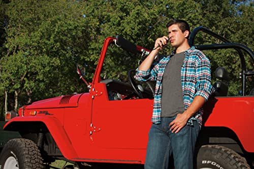 Uniden CMX760 Bearcat Off Road Series Compact Mobile CB Radio, 40-Channel Operation, Ultra-Compact for Easy Mounting, Large 7-Color Backlit LCD Display on Mic with Built-in Speaker Mic, Black