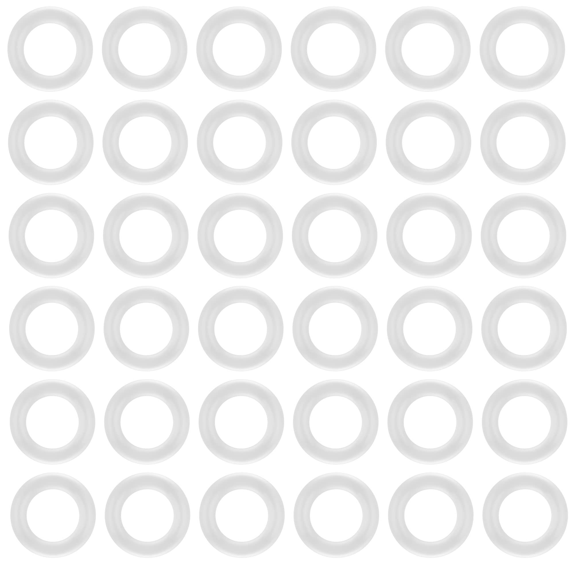 Budefull 200Pcs Clear O-Ring Switch Dampeners Keycap for Mechanical Keyboard Cherry Mx, White
