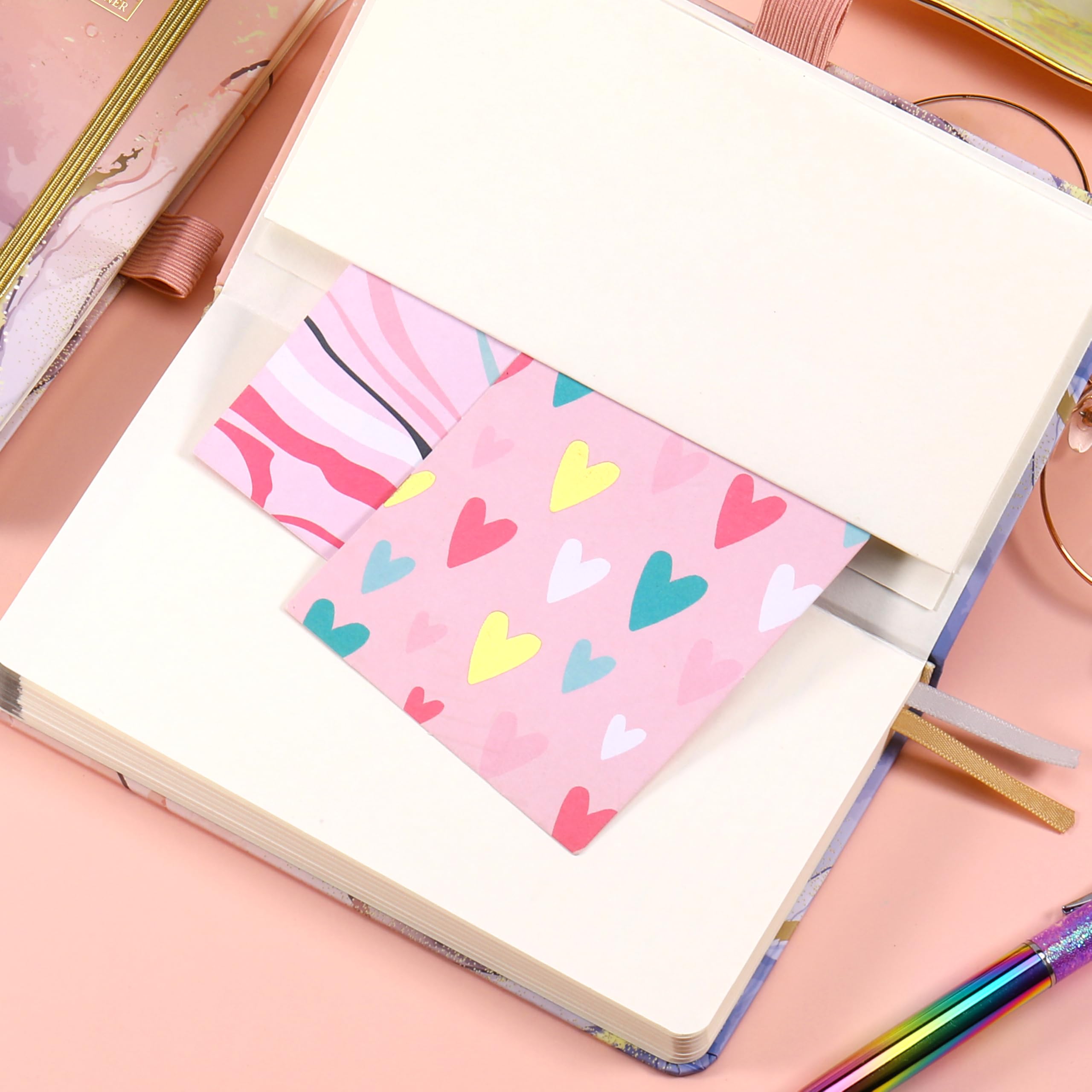 Pocket Planner/Calendar 2023-2026 - Monthly Pocket Planner/Calendar with 63 Notes Pages, Jul. 2023 - Jun. 2026, 3.8" x 6.4", 3 Year Monthly Planner with Inner Pocket + Pen Hold - Purple Waterink