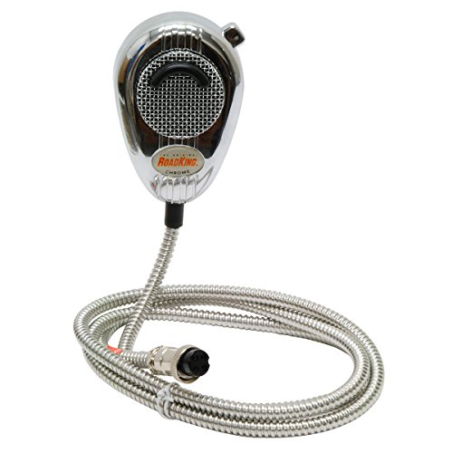 RoadKing RK56CHSS Chrome Noise Canceling CB Microphone with Chrome Flex Cord,XLR