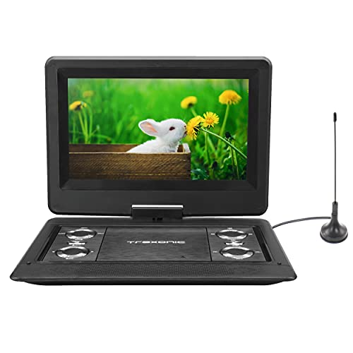 Trexonic 12.5 Inch Portable TV+DVD Player with Color TFT LED Screen and USB/HD/AV Inputs