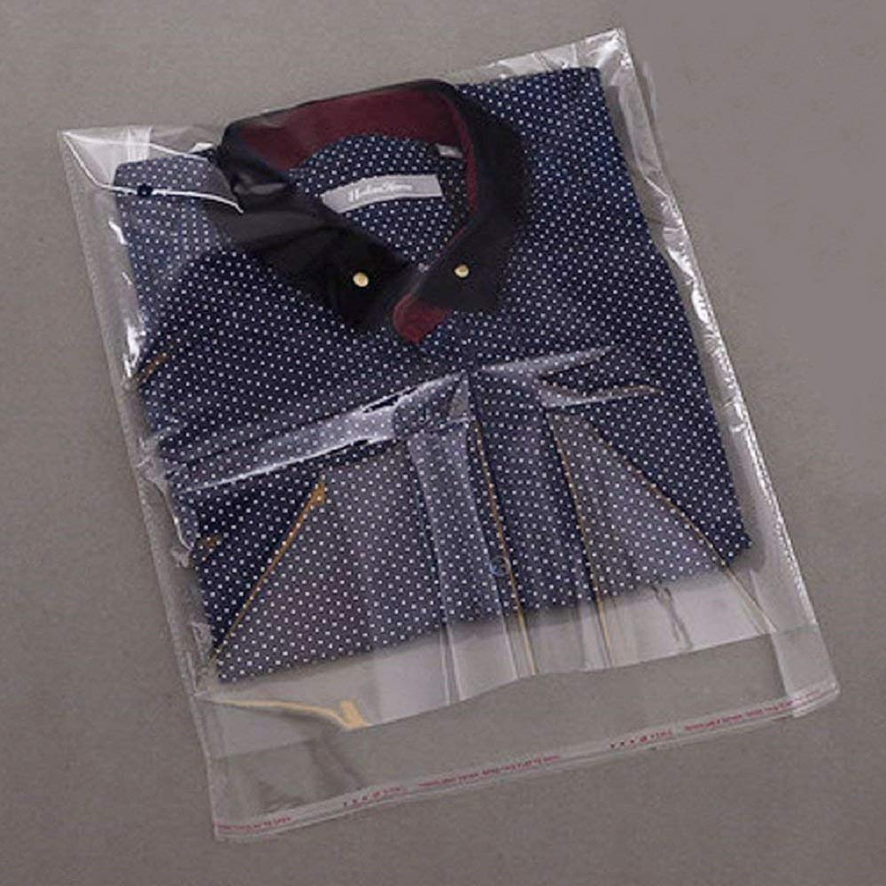 200 Pcs 9" x 12" Self Seal Clear Cello Cellophane Bags Resealable Plastic Apparel Bags Perfect for Packaging Clothing, T-shirt, Brochure, Prints, Handicraft Gift Bags