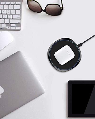 Fast Wireless Charger, NANAMI 7.5W Charging Pad Compatible iPhone 14/13/13 mini/12/SE 2/11/11 Pro/XS Max/XR/X/8, 10W Qi Charger for Samsung Galaxy S23/S22/S21/S20/S10/S9/S8/Note 10+/9/8 & 5W AirPods 2