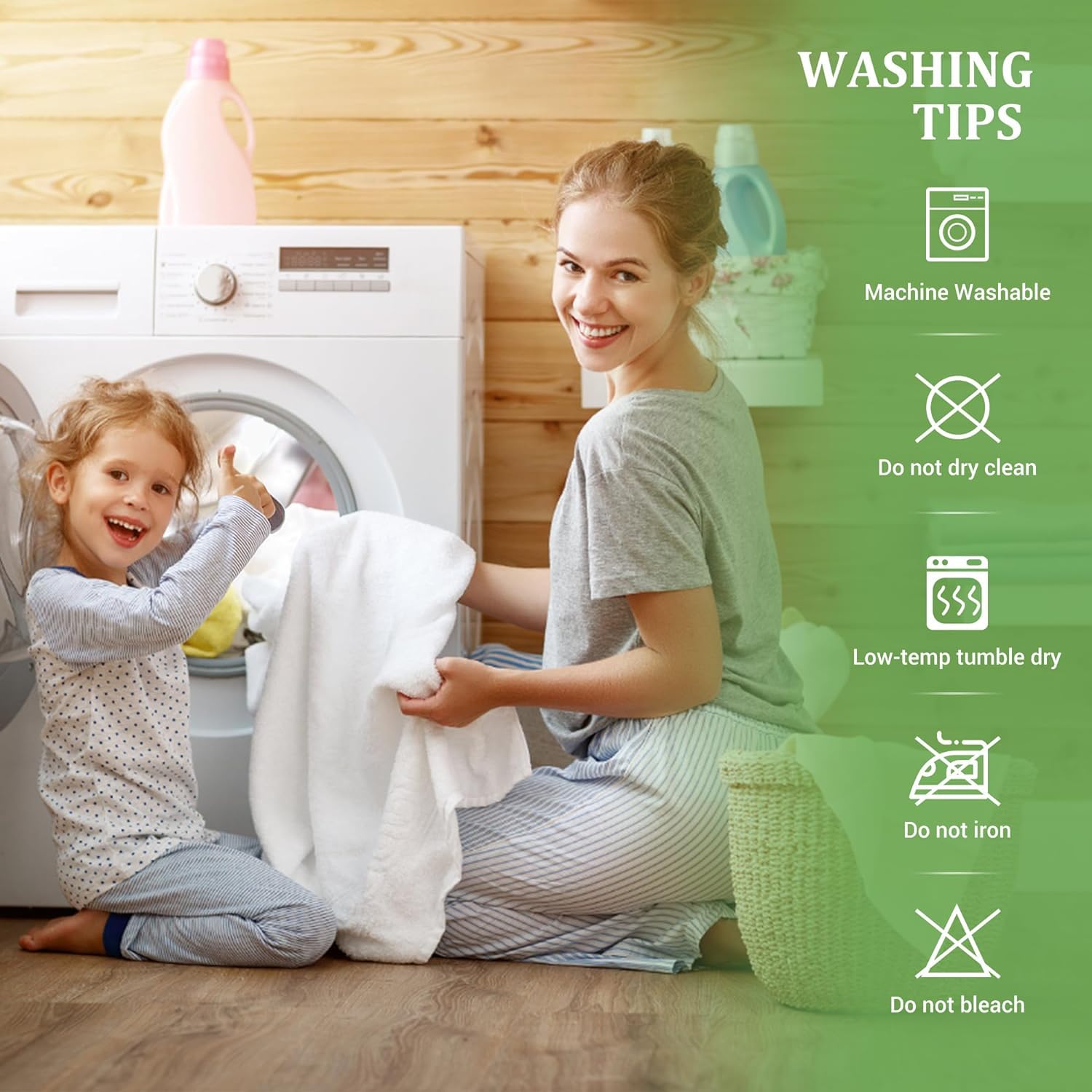 MERITLIFE Premium Waterproof Queen Size Mattress Protector Cooling Mattress Pad Cover Bamboo 3D Air Fabric Ultra Soft Breathable Fitted 8"-21" Deep Pocket Noiseless Vinyl-Free (White, Queen)