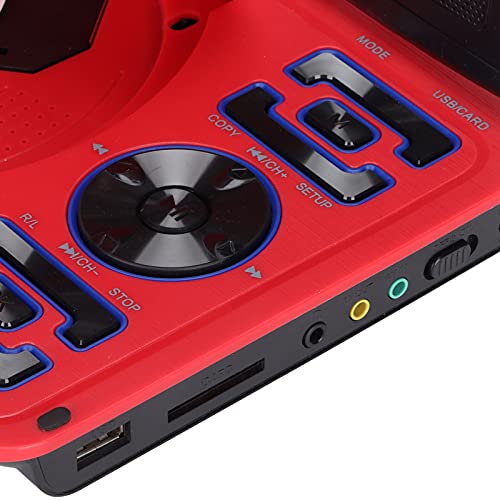 Zunate 6.8'' Portable Mini DVD Player, with 270° Swivel HD LCD Widescreen Display Screen, Support USB/SD Card/Sync TV and Multiple Disc Formats, for Kids/Parent at Home/Travel(red)