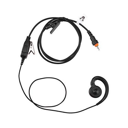 AIRSN CLP1010 Earpiece for Motorola CLP1040 Walkie Talkie 2 Way Radio with C Ring Single Wire Earpiece and Mic PTT