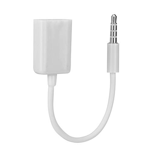 ASHATA Audio Cable 3.5mm Male to USB Female, USB Female to Aux Jack Male Audio Cable 3.5mm Auxiliary Adapter Converter Cable for Devices with AUX Audio Jack
