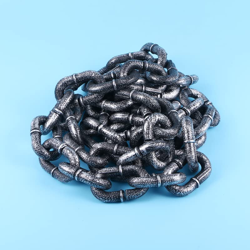 Hosfairy 5.9 Ft Halloween Chains Plastic Chains Props for Halloween Party Decoration Cosplay Accessory