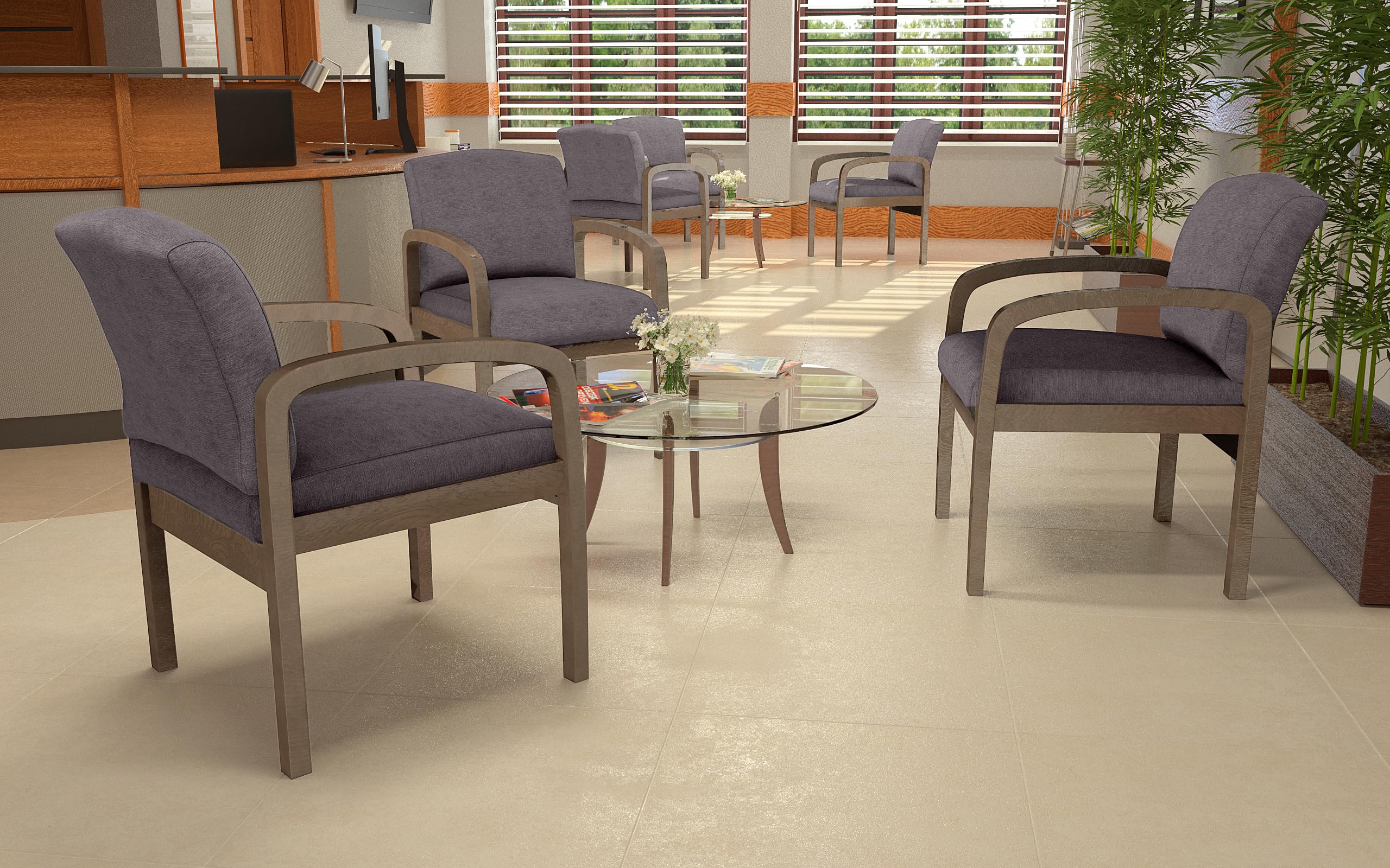 Boss Office Products Chairs Guest Seating, Slate Grey