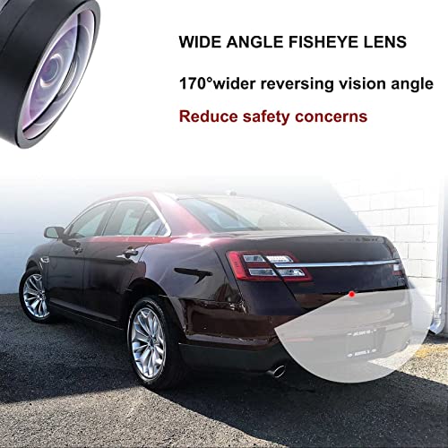 Rear View Backup Camera Compatible with Ford Taurus 2013 2014 2015 2016 2017 2018 2019 Parking Assist Camera Replace# EG1Z19G490A, DG1Z19G490A