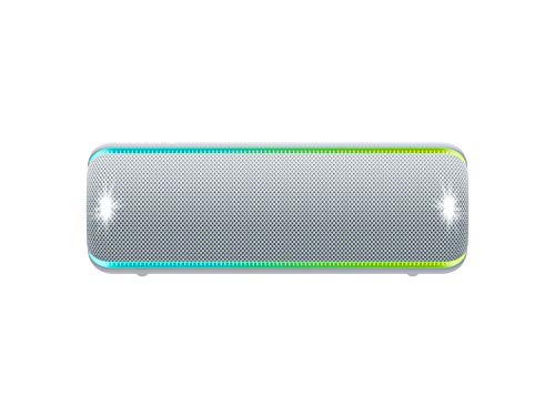 Sony SRS-XB32 Portable Bluetooth Speaker: Compact Wireless Party Speaker with Multicolor Lights and Flashing Strobe - Loud Audio for Phone Calls -Waterproof and Shockproof Bluetooth Speakers - Grey