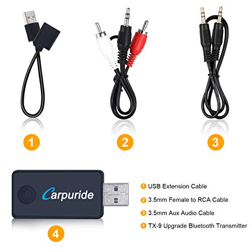 Bluetooth Transmitter for TV PC, (3.5mm, RCA, Computer USB Digital Audio) Dual Link Wireless Audio Adapter for Headphones, Low Latency, USB Power Supply
