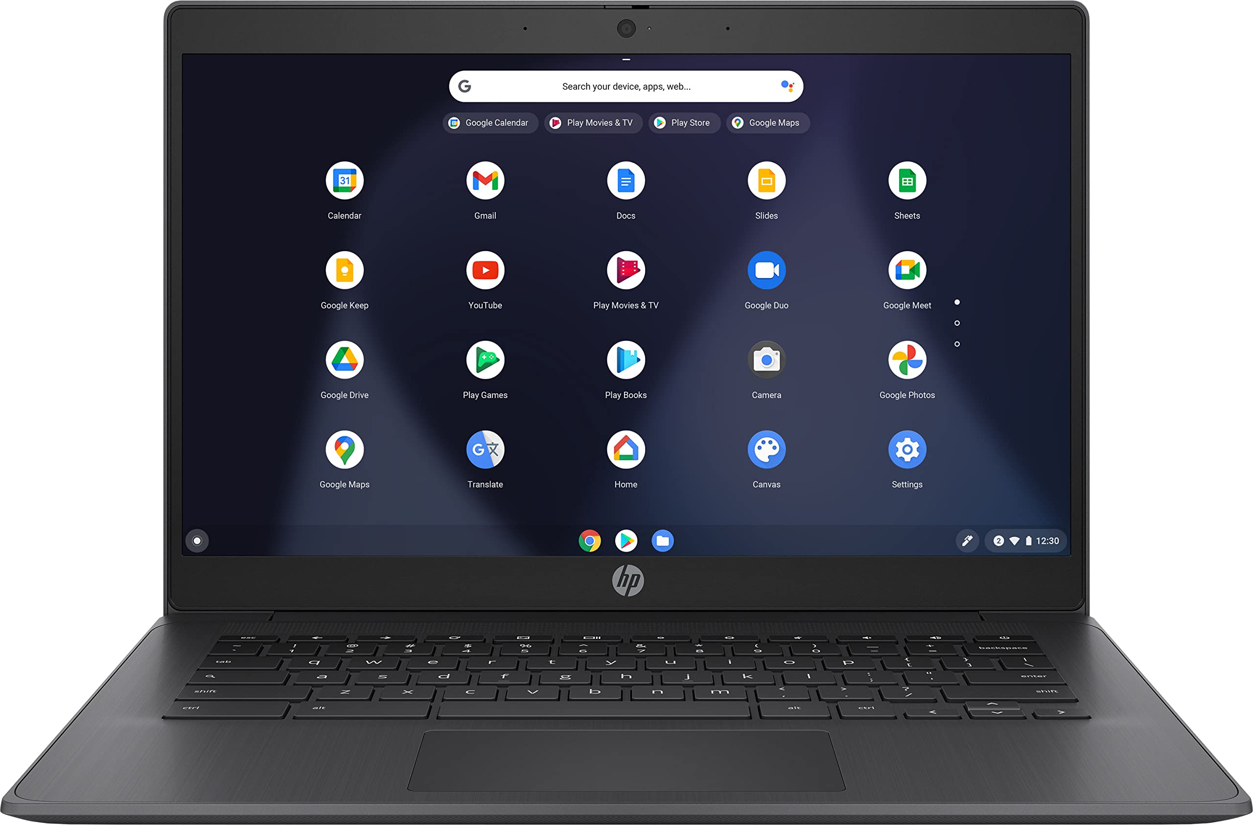 HP Chromebook 14 FHD Laptop, Dual-core Intel Celeron Processor N3350, 4GB RAM, 64GB eMMC Storage, 14-inch FHD IPS Display, Google Chrome OS, Dual Speakers and Audio by B&O (14-ca064dx, 2022) (Renewed)