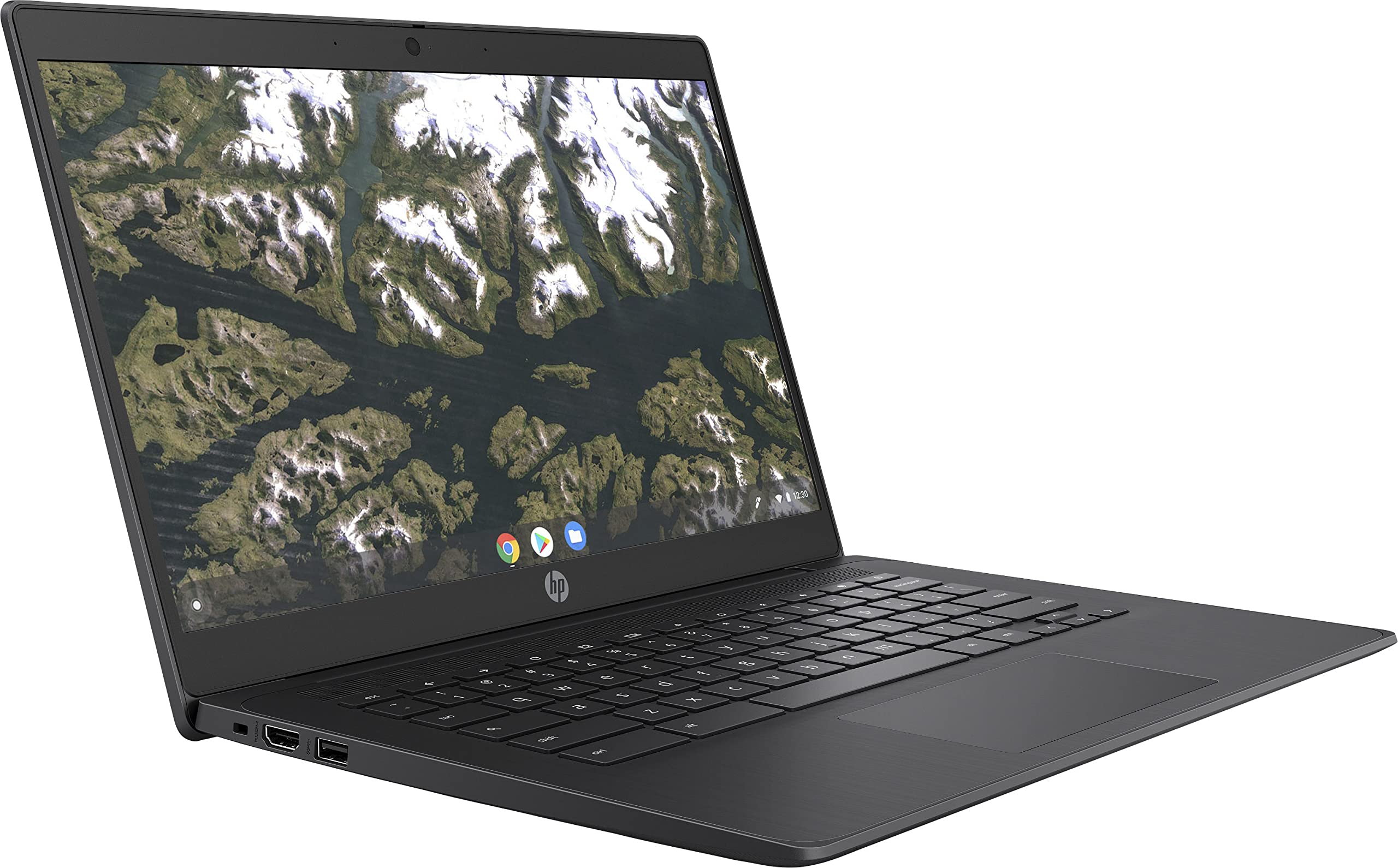 HP Chromebook 14 FHD Laptop, Dual-core Intel Celeron Processor N3350, 4GB RAM, 64GB eMMC Storage, 14-inch FHD IPS Display, Google Chrome OS, Dual Speakers and Audio by B&O (14-ca064dx, 2022) (Renewed)