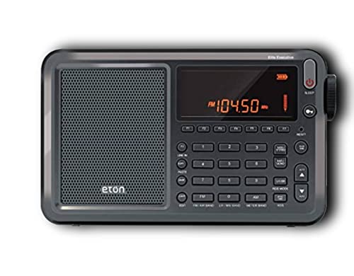 Eton - Elite Executive AM/FM/Aircraft Band/SSB/Shortwave Radio, Radio Data System (RDS), 700 Presets, Single Side Band, Clock and Sleep Timer, Shortwave and Longwave, Commitment to Preparedness