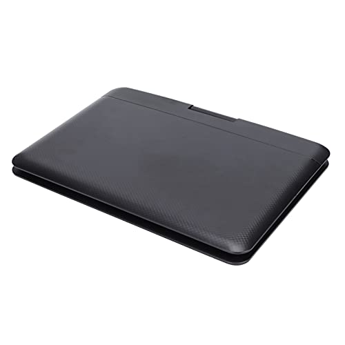 Zunate 12" Portable DVD Player, Small TV Player with 270° Rotation Screen, LCD Wide Screen Display Mobile DVD Player for Home, Office, Car (Black)
