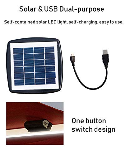 BEdaw Parasols 250cm Wall Mount Garden with Solar Lights - Outdoor Patio Sunshade Umbrella with Tilt Adjustment, Green