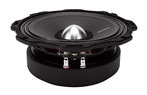 Rockford Fosgate PPS4-6 6.5" 400W 4-Ohm Midrange Car Audio Speaker Pair with Fiber Reinforced Paper Cone and Stamp Cast Aluminum Frame