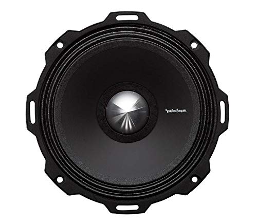 Rockford Fosgate PPS4-6 6.5" 400W 4-Ohm Midrange Car Audio Speaker Pair with Fiber Reinforced Paper Cone and Stamp Cast Aluminum Frame
