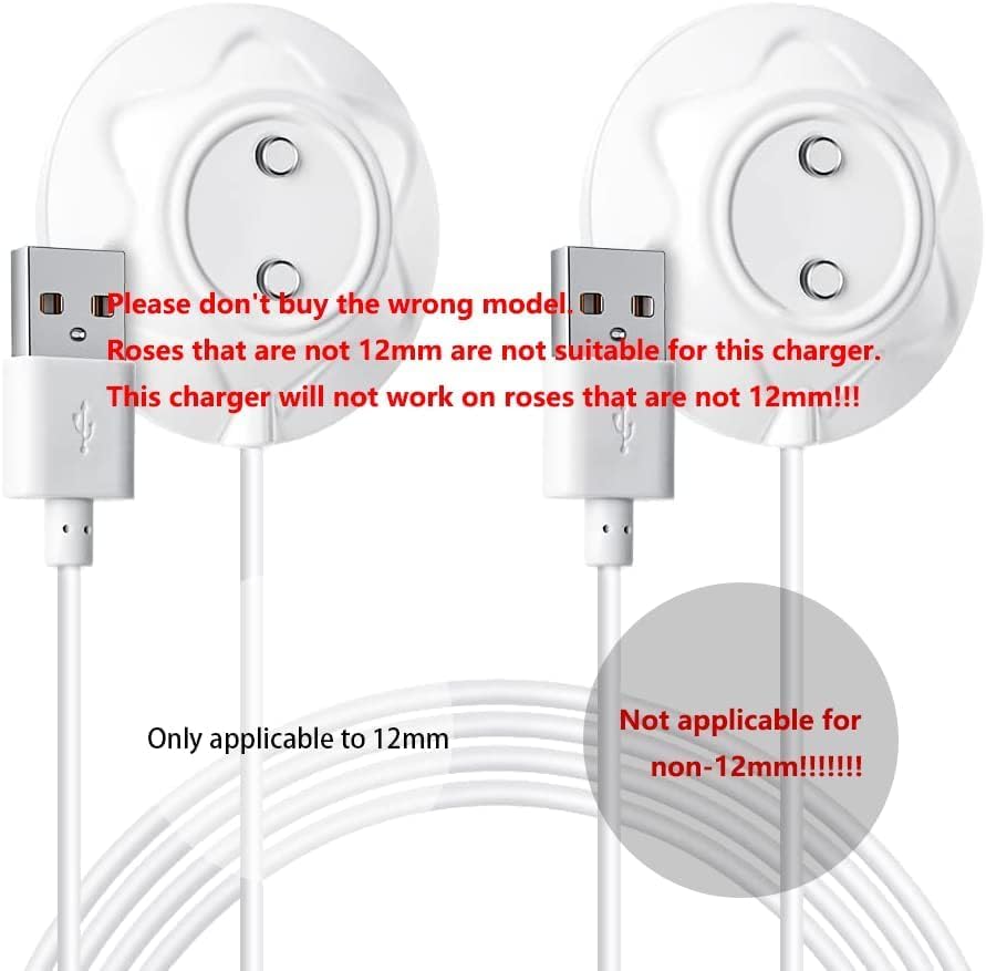 YbSum Only-12mm Magnetic Standing Adapter, Compatible Rose Charger, Fast Charging USB Cable Replacement Base Dock Station for Rose, 2pack