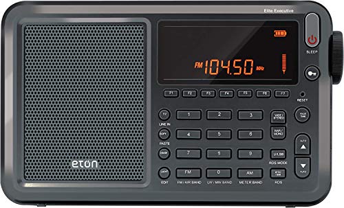 Eton - Elite Executive AM/FM/Aircraft Band/SSB/Shortwave Radio, Radio Data System (RDS), 700 Presets, Single Side Band, Clock and Sleep Timer, Shortwave and Longwave, Commitment to Preparedness