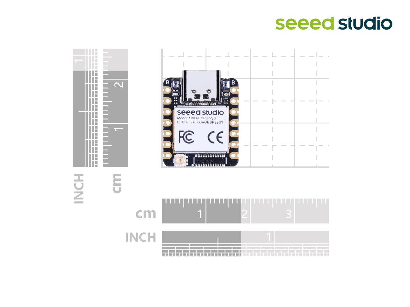Seeed Studio XIAO ESP32S3-2.4GHz Wi-Fi, BLE 5.0, Dual-core, Battery Charge Supported, Power Efficiency and Rich Interface, Ideal for Smart Homes, IoT, Wearable Devices, Robotics …