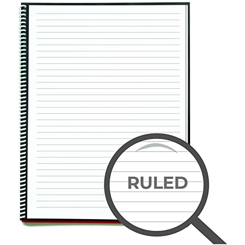 WIPEBOOK PRO Mini | Smart Reusable Notebook - Dry Erase Whiteboard Notebook - 20 Ruled Pages (5.8" x 8.25") with Ultra Fine Dry Erase Marker | Ideal for Note-Taking, Charts & Doodling | Mini