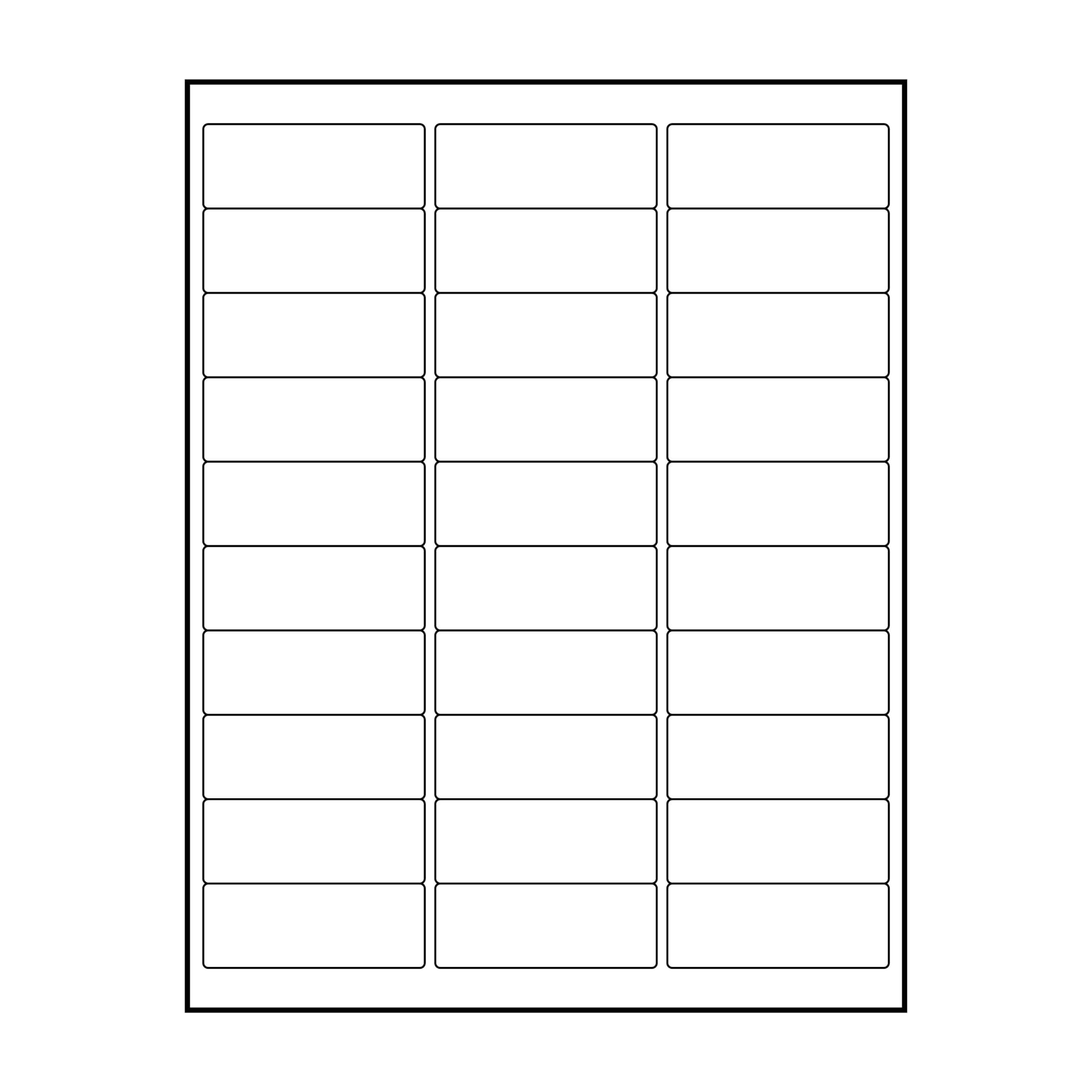 Premium Label Supply White Address Sticker Labels – 2.625” x 1" – Laser/Inkjet Compatible – (30 Labels/Sheet), 25 Sheets - 750 Total Adhesive FBA Labels