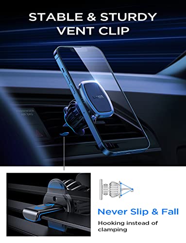 LISEN Magnetic Phone Holder for Car Cell Phone Magnet for Car Magnetic Car Mount 6 Strong Magnets Universal Vent Phone Mount for Car Compatible with All 4β-13β Tablets & Smartphones