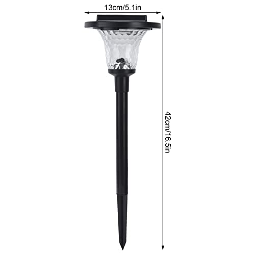 Pathway Lamp, IP65 Waterproof Dual Modes Solar Lawn Light Convenient Efficient Ground Stake Glass for Sidewalk