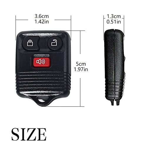 Banseko 2 Replacement Keyless Entry Remote Control Key Fob Clicker Transmitter,fits Ford, Lincoln, Mercury, Mazda F150 F250 F350