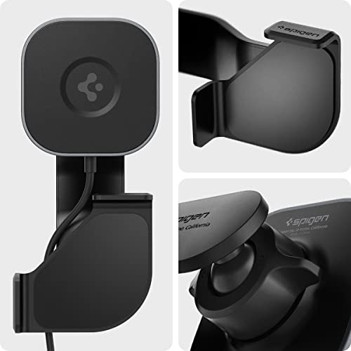 Spigen OneTap Pro Designed for Tesla MagSafe Wireless Charger Car Mount Compatible with Model 3 / Y / S / X Compatible with iPhone 14 / 13 / 12