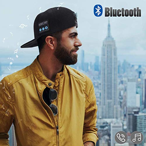 EDYELL Hat with Bluetooth Speaker Adjustable Bluetooth Hat Wireless Smart Speakerphone Cap for Outdoor Sport Baseball Cap is The Birthday Gifts for Men/Women/Boys/Girls