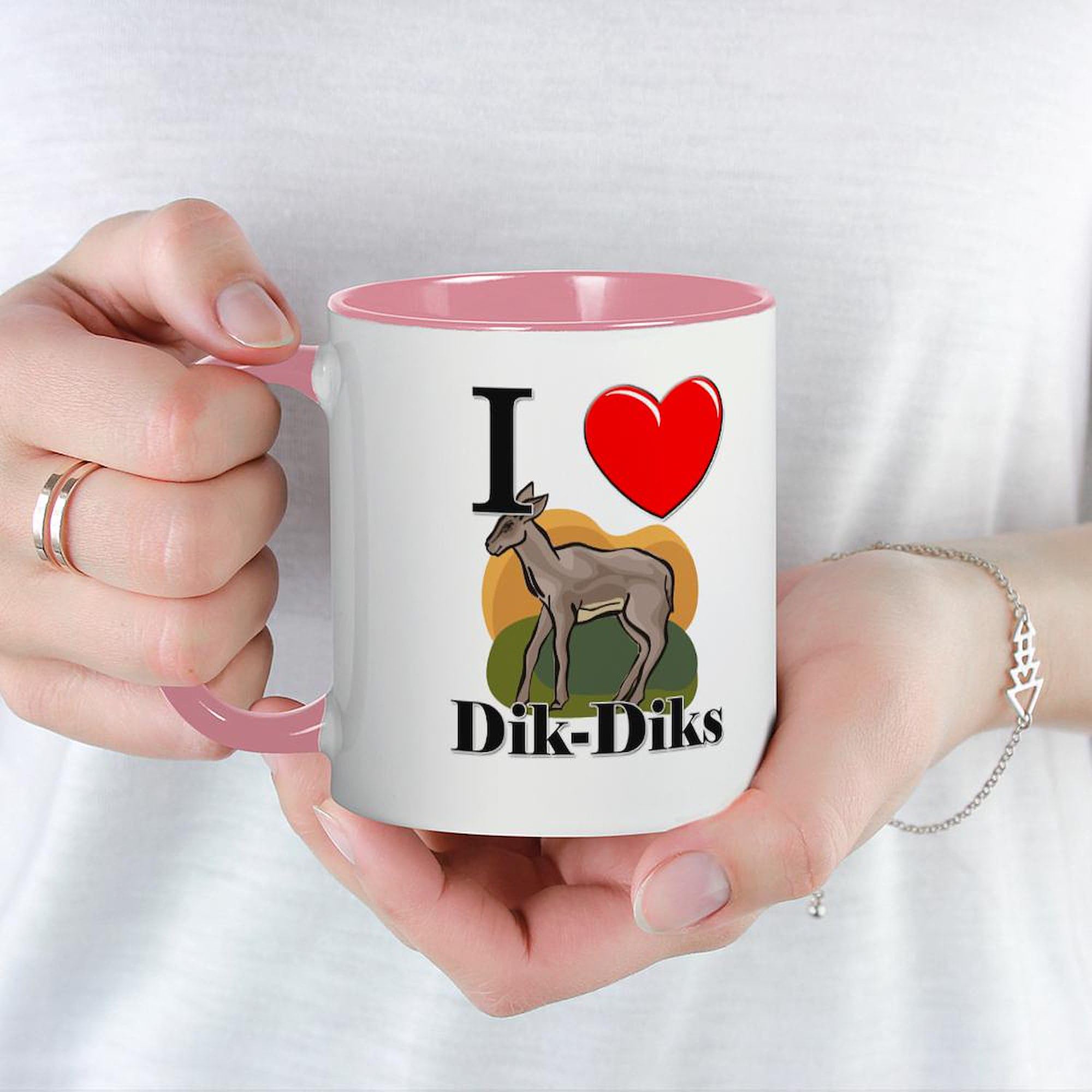 CafePress I Love Dik Diks Mug Ceramic Coffee Mug, Tea Cup 11 oz
