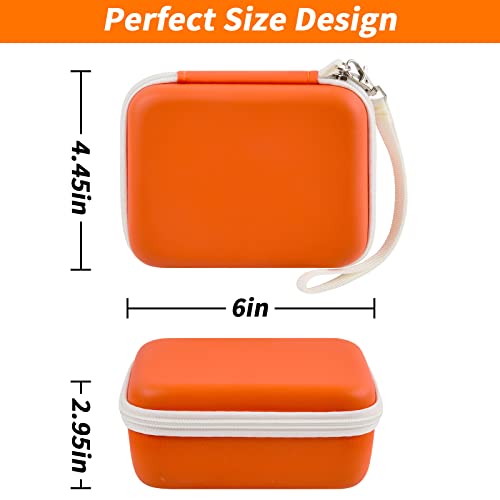 Travel Case Compatible with Yoto Mini – Kids Audio & Music Player, Holder Bag for Children’s Speaker Plays Audiobook Cards - Orange