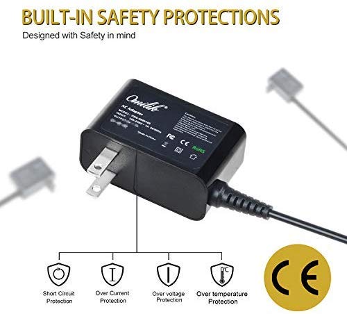 Omilik Global AC/DC Adapter for Etec PDV9915 9'' Swivel Screen Portable DVD Player Power Supply Cord Cable PS Wall Home Battery Charger Mains PSU