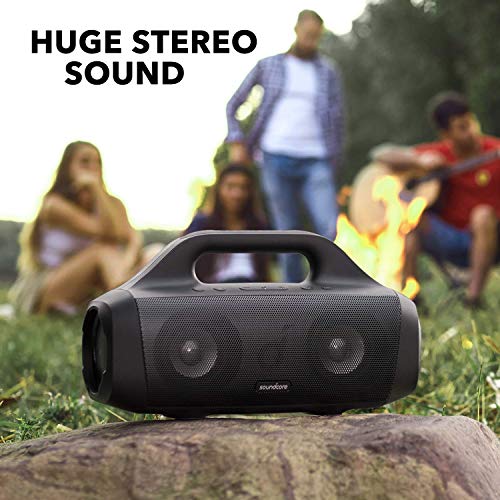 Anker Soundcore Motion Boom Outdoor Speaker with Titanium Drivers, BassUp Technology, IPX7 Waterproof, 24H Playtime, Soundcore App, Built-in Handle, Portable Bluetooth Speaker for Outdoors (Renewed)