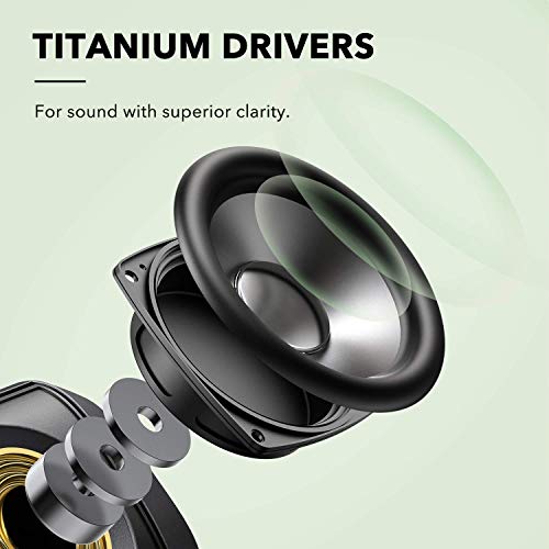 Anker Soundcore Motion Boom Outdoor Speaker with Titanium Drivers, BassUp Technology, IPX7 Waterproof, 24H Playtime, Soundcore App, Built-in Handle, Portable Bluetooth Speaker for Outdoors (Renewed)