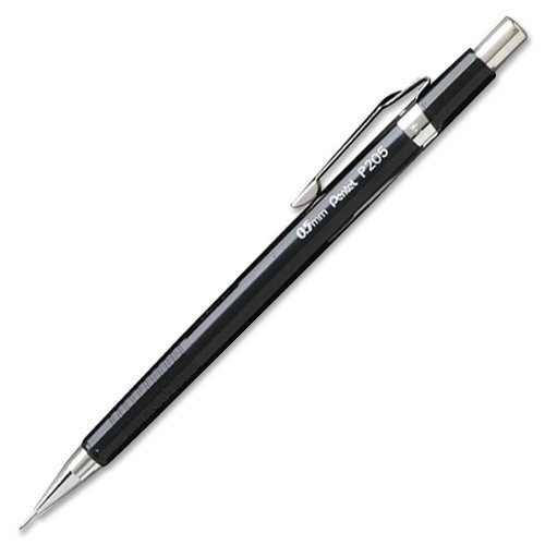 Value Pack of 3 Pentel Sharp Automatic Pencil, 0.5mm, Black, Burgundy, Green Barrels, 3 Pack (P205) by Pentel
