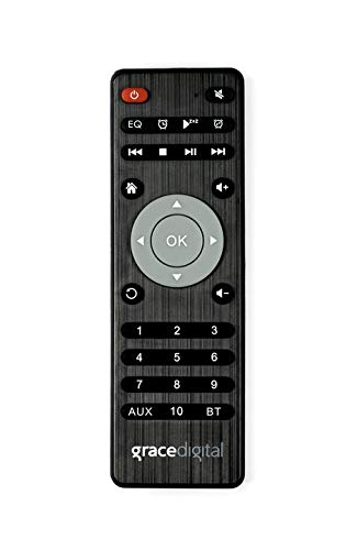 Grace Digital Mondo Elite Smart Internet Radio, Bluetooth, Wi-Fi, 7-Day Alarm – Microphone-Free (Black)
