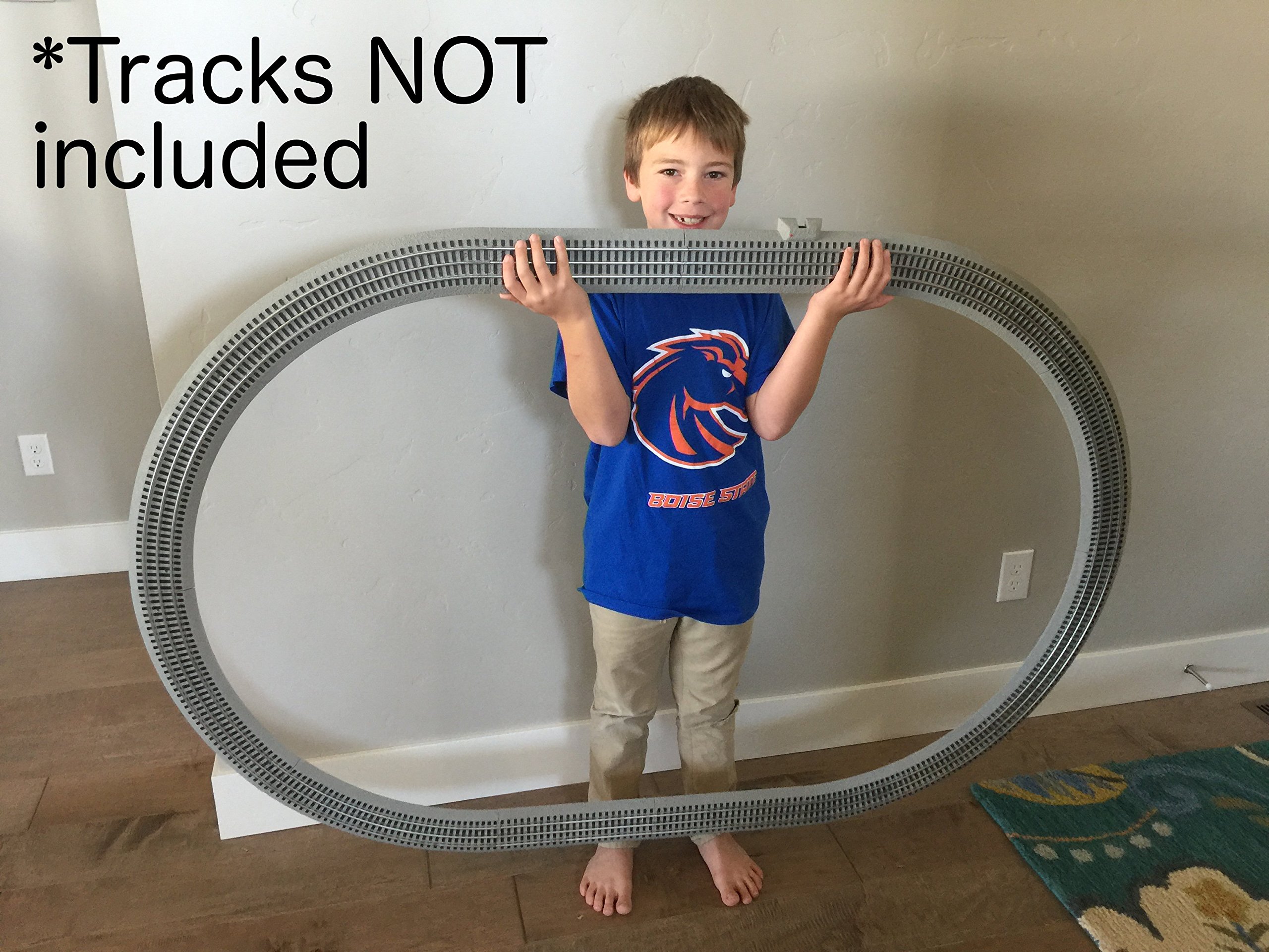 Lucas Toys Train Track Clips for Lionel O-Gauge FasTrack Tracks, Pack of 12 (Tracks NOT Included)