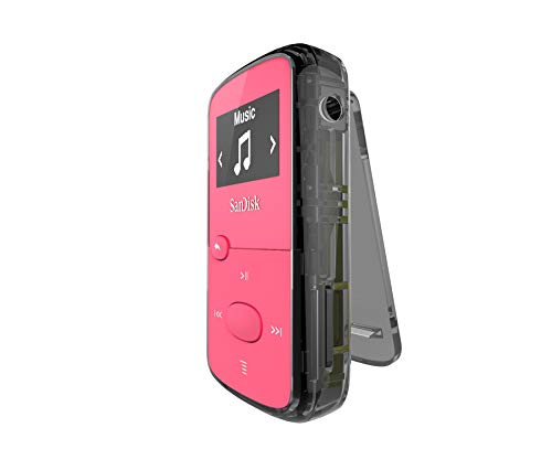 SanDisk 8GB Clip Jam MP3 Player, Pink - microSD card slot and FM Radio - SDMX26-008G-G46P