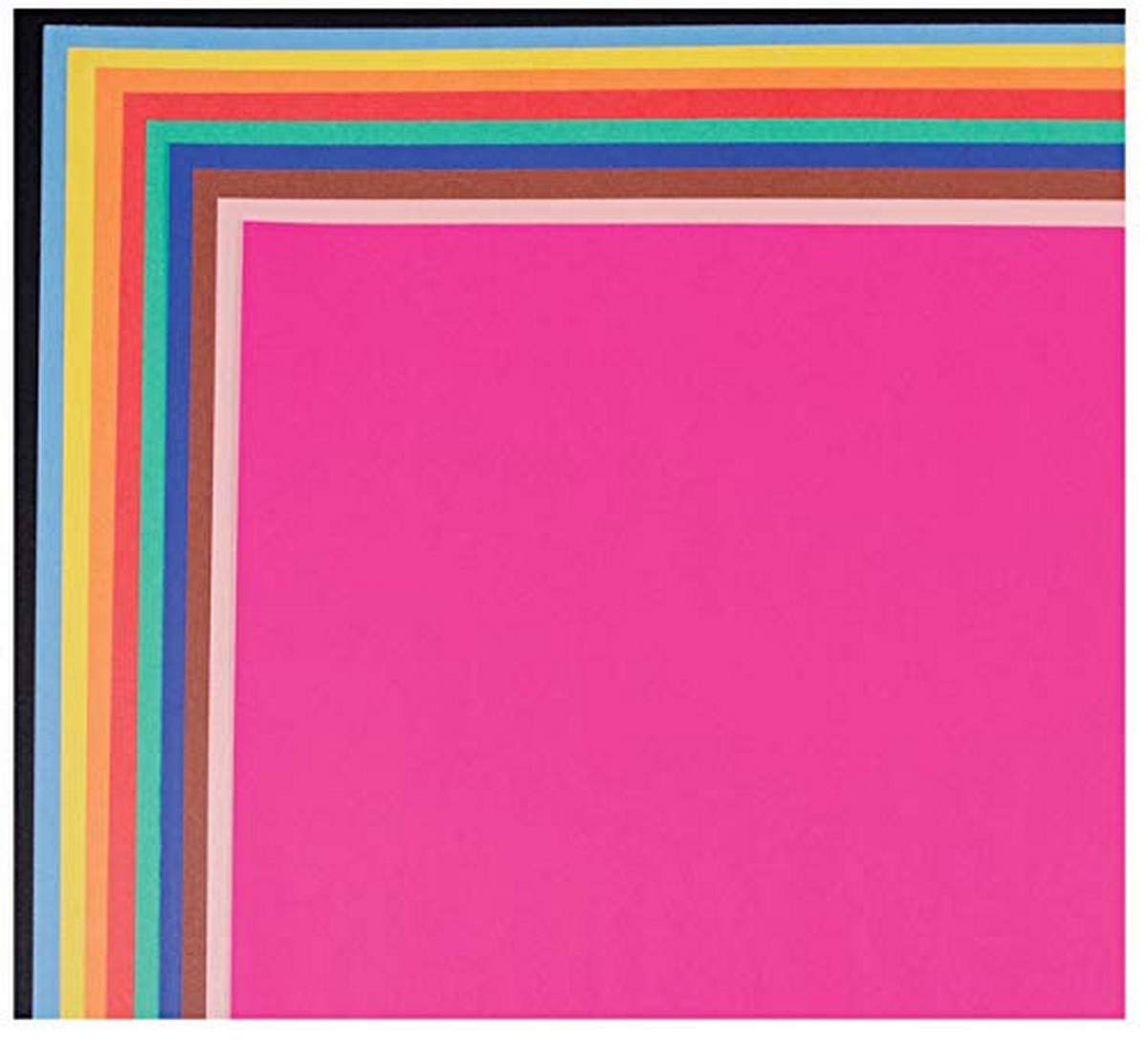 School Smart Railroad Boards, 22 x 28 Inches, 4-Ply and 6-Ply, White and Assorted Colors, Pack of 25