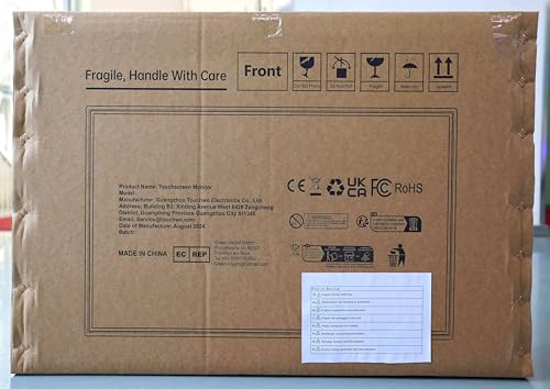 TouchWo 43 inch Interactive Touchscreen Monitor, Smart Board with 16:9 Display 1080P, Android 11 Touchscreen Electronic Whiteboard for Office and Classroom, RAM 4G & ROM 32G