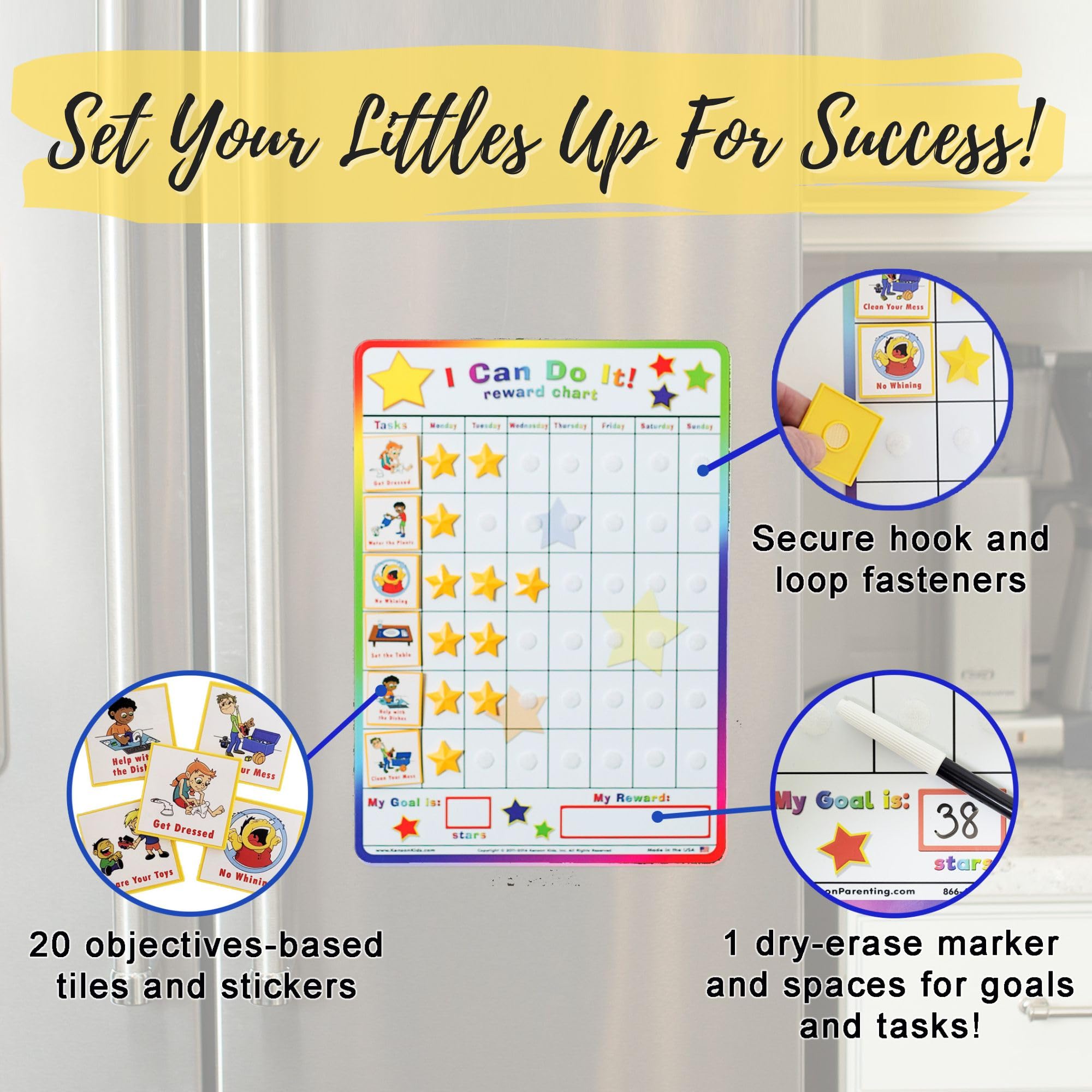 Kenson Kids "I Can Do It" Reward and Responsibility Chart, 11 X 15.5-Inch