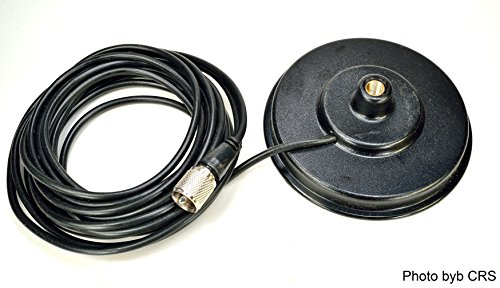5" Magnet Mount with PL-259 Plug & 16` Foot Coax for CB/Ham Radio Antenna - Workman PM5