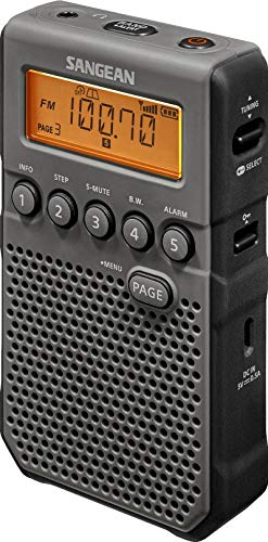 Sangean DT-800BK AM/FM/NOAA Weather Alert Pocket Radio (Black)
