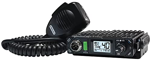 President Electronics Bill II FCC Ultra-Compact AM/FM CB Radio, Black, TXUS101