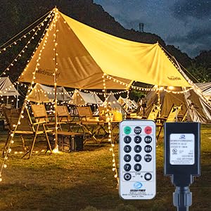 Globe String Lights, 100Led 59FT Fairy Lights Plug in 8 Modes with Remote Control Waterproof Outdoor Indoor String Lights, Fairy Lights for Bedroom, Garden, Party, Wedding, Warm White