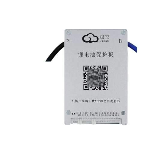 JK BMS Battery Protection Module Smart Active Balancing BMS Protection Board, Balance Current 0.4A 0.6A 8S 17S 20S 24S Continuous Discharge 40A 60A 80A Battery Equalizer (Color : BD4A17S4P, Size : J